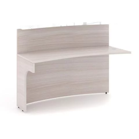 Potenza Curved Reception Desk Extension | Dallas DESK, Inc.