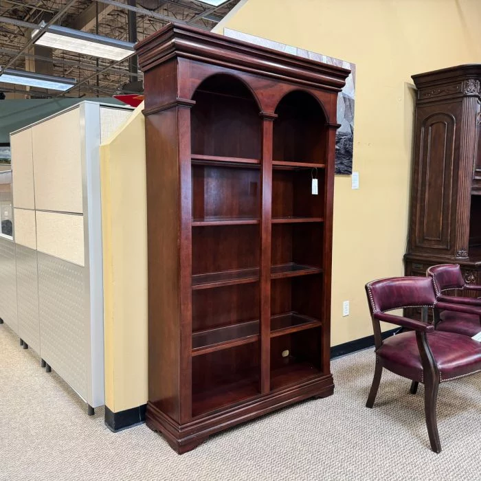 Used DMI Traditional 78x48 Bookcase with Glass Inset (Walnut) BC1858 ...