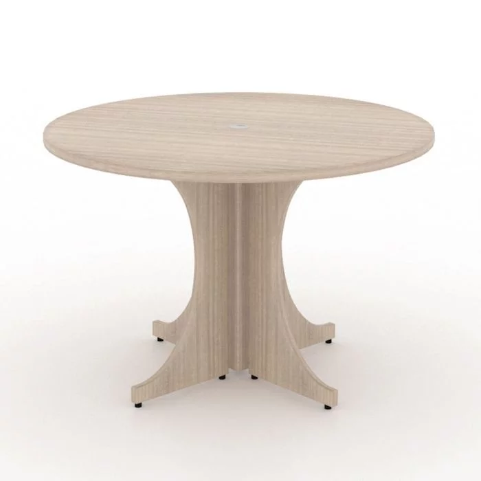 Potenza 48" Round Conference Table (Noce) | Dallas DESK, Inc.