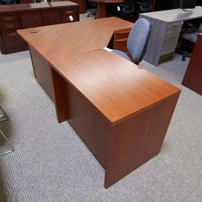 Used Jasper Left Corner L-Shaped Desk (Cherry) DEL1757-002 | Dallas ...