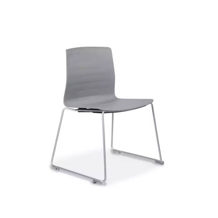 Barre Stackable Ganging Chair (Grey) | Dallas DESK, Inc.