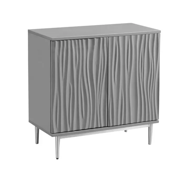 Costani 2 Door Waves Cabinet (Grey) | Dallas DESK, Inc.