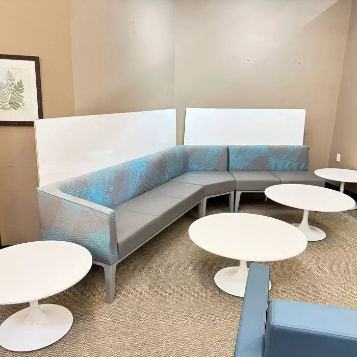 Used Arcadia 3-Piece Section Lounge Seating with Whiteboard Back (Two ...