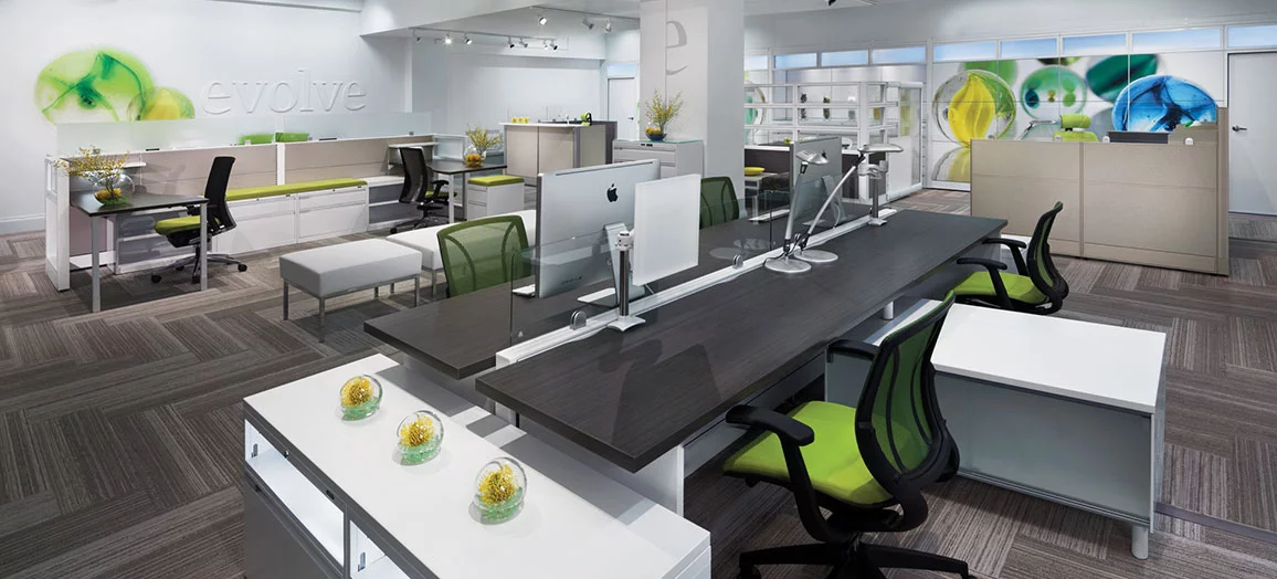 Global Evolve Cubicles & Workstations | Dallas DESK, Inc.