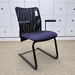 Used Highmark Sled Based Side Chair (Purple & Black) CHS1882-020 ...