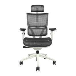 X-Chair Xs-Vision Petite Task Chair with Headrest (Gray on White ...