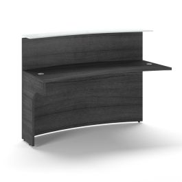 Potenza Curved Reception Desk Extension | Dallas DESK, Inc.