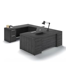 Potenza Bow Front U-Shaped Desk | Dallas DESK, Inc.