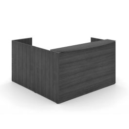 Potenza L-Shaped Reception Desk with Laminate Floating Transaction Top ...