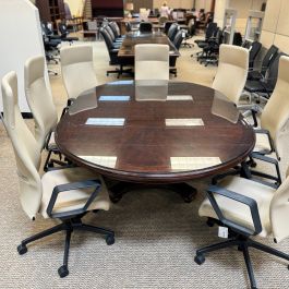Used Thomasville 84" Oval Conference Table (Walnut) CTB1875-016 ...
