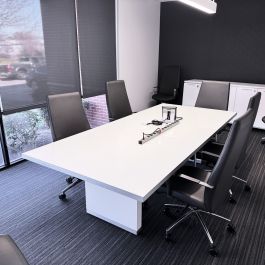 Used Halcon Motus 4'x9' Mobile Conference Table (White) CTB1886-006 ...