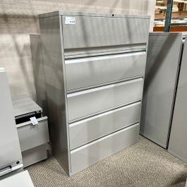 Used Knoll Calibre Metal 42" Flip Top 4 Drawer Lateral File Cabinet ...
