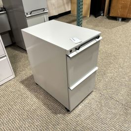 Used File-File Metal Mobile File Cabinet Pedestal (Taupe) FIM1855-010 ...